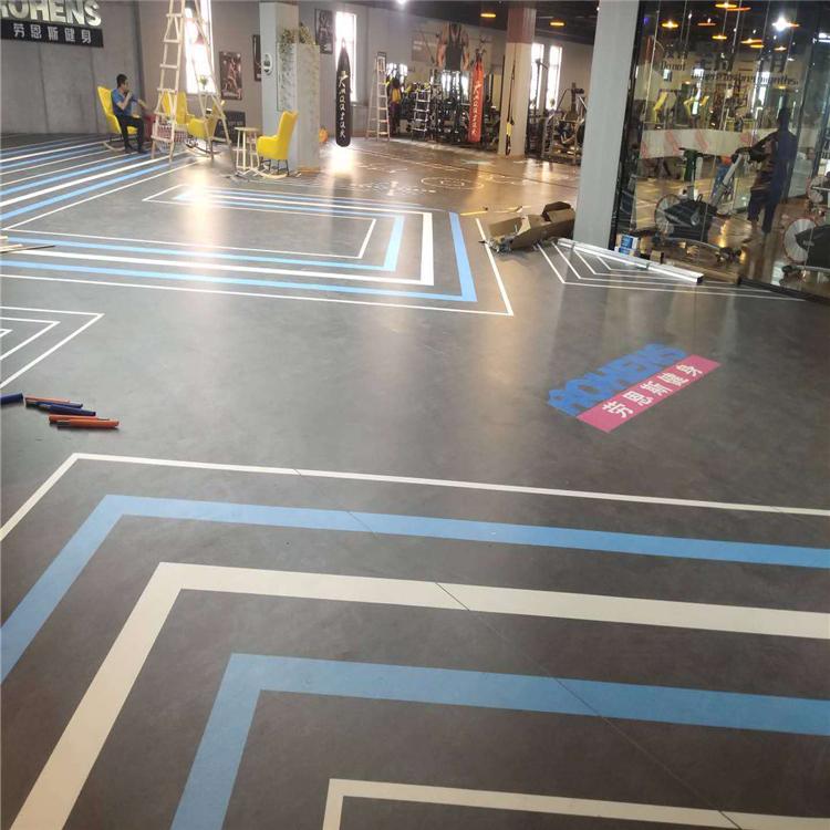 复合橡胶地板 运动地板厂家 多功能训练区定制地胶