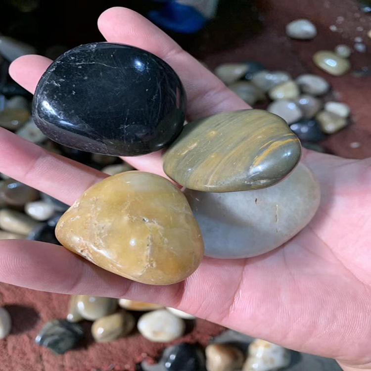 抛光雨花石 精致雨花石  黑色雨花石价格  亿诚建材