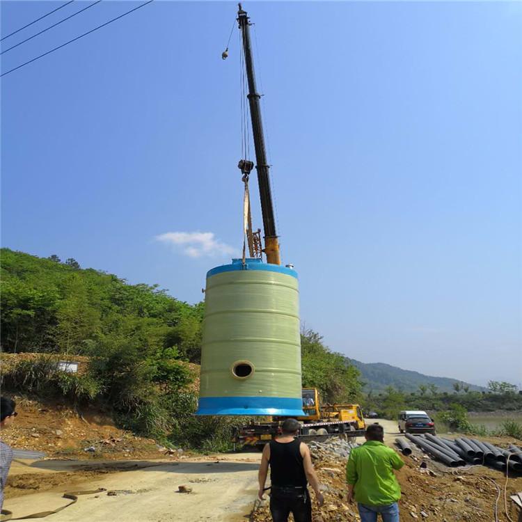 一体化污水泵站 玻璃钢一体化泵站 定制污水提升泵站