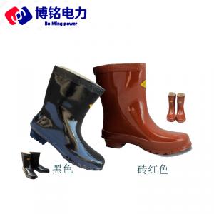 天津双安牌25kv绝缘靴35kv高压绝缘电工靴子绝缘雨鞋