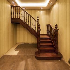 三段式木质阁楼楼梯定制生产