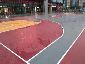 室外运动塑胶地板PVC篮球场