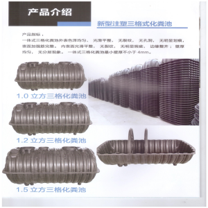 河北三格式化粪池的厂家