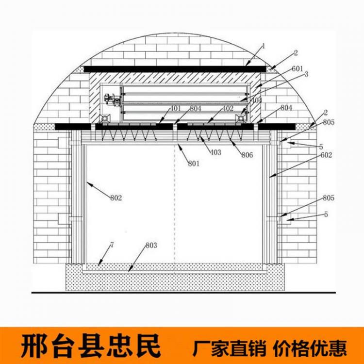 定制生产调节无压风门