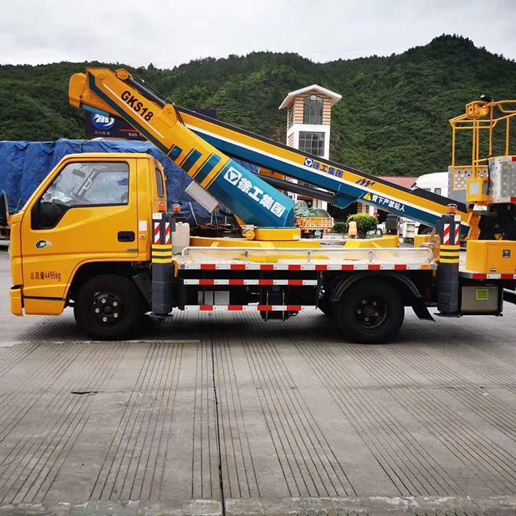 路灯维修高空作业车 户外作业车厂家 小型高空作业车 厂家定制折壁式升降机