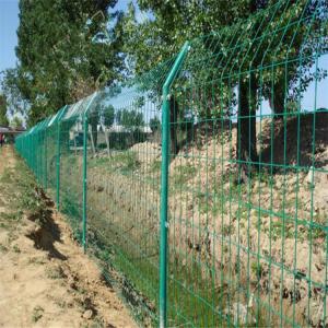 双边丝护栏网 道路护栏 高速公路护栏 折弯护栏 绿色防锈护栏