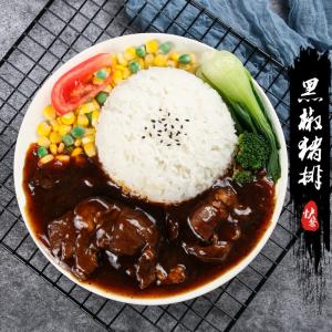 黑椒猪排料理包 即食方便料理包 即食快餐盖浇饭料理包